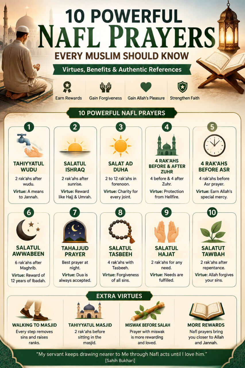 10 Powerful Nafl Prayers Every Muslim Should Know – Virtues, Benefits ...